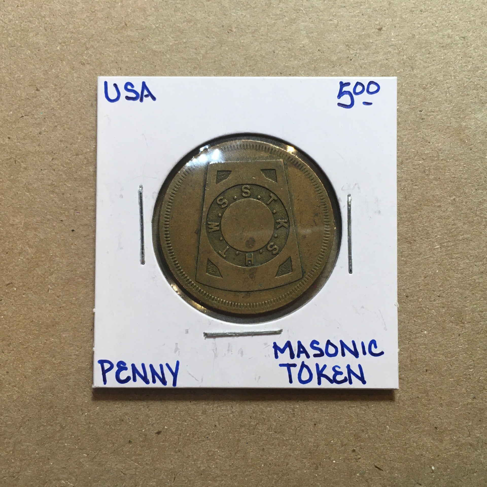USA Masonic penny token | Monnaies de Versailles